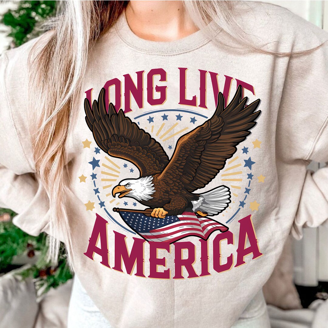 Long Live America Sublimation Design PNG Digital Download Printable ...