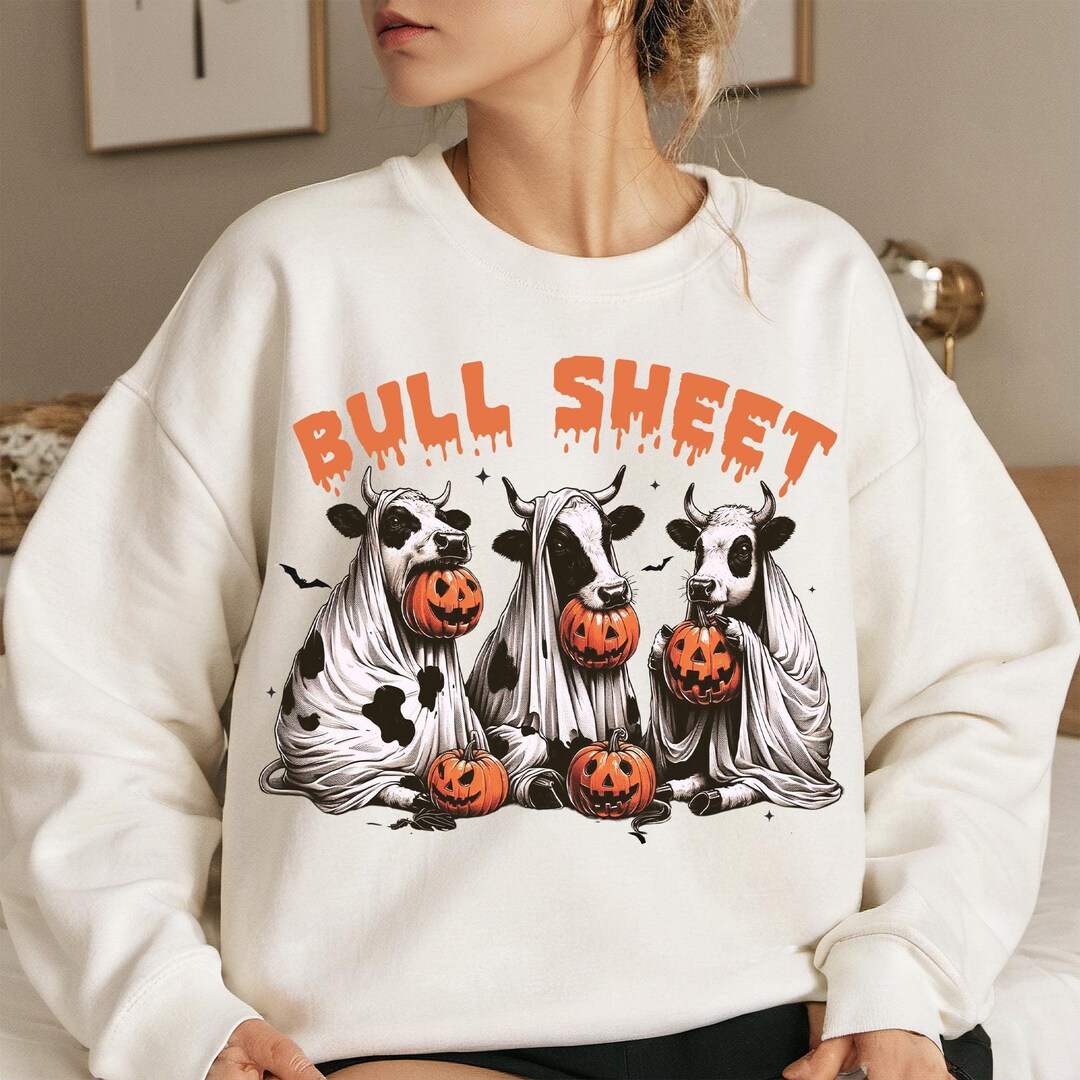 Bull Sheet PNG, Halloween Png, Bull Png, Ghost Cows Png, Funny Cow Png ...