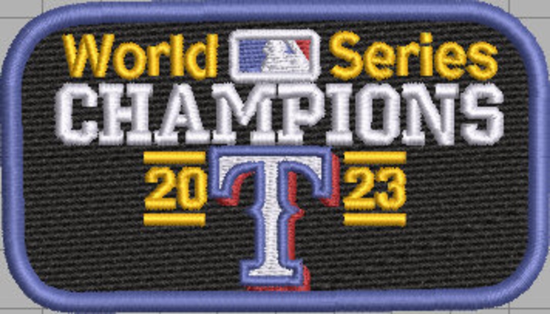 Texas Rangers World Champs Digital Patch File - Etsy