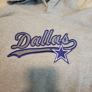Dallas Spelled Out Along With a 5 Point Star - 4 Different Sizes ...