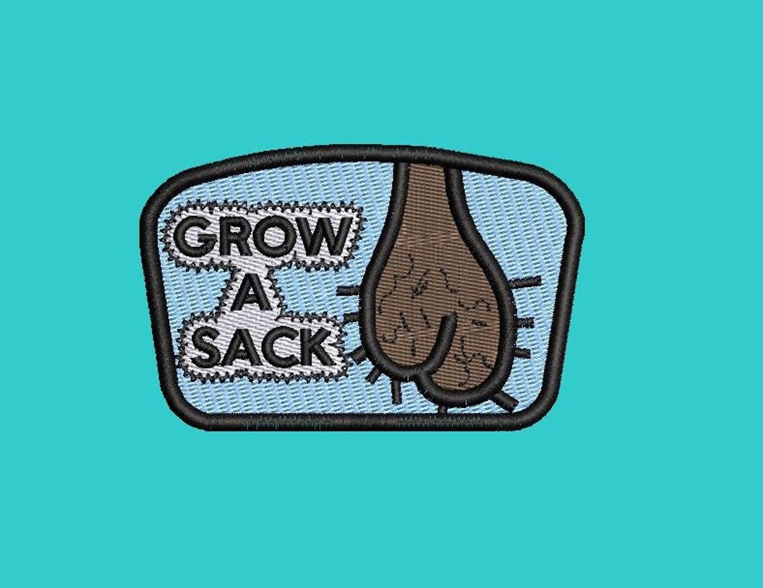 Grow a Sack Digital Embroidery File - This is Not a Patch It is an ...