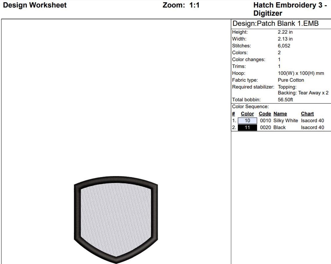 Blank Patch Shapes Embroidery File – 5 Satin Border Designs (digital ...