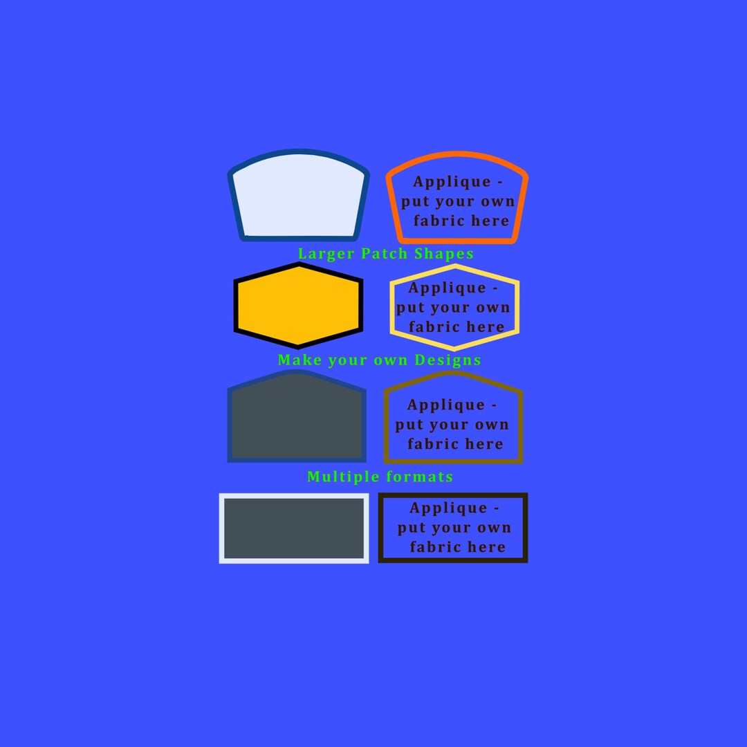 Patch's Sized for Hats to Make Your Own Unique Designs - Multiple ...