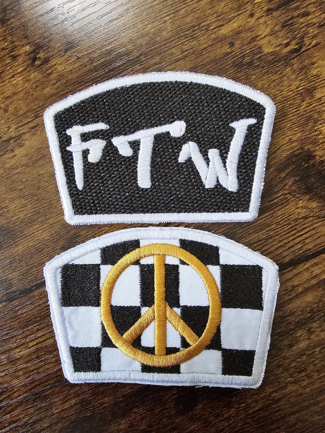 Peace and FTW Patch Embroidery Files - Multiple Formats for Nostalgic 80's Designs. - Etsy