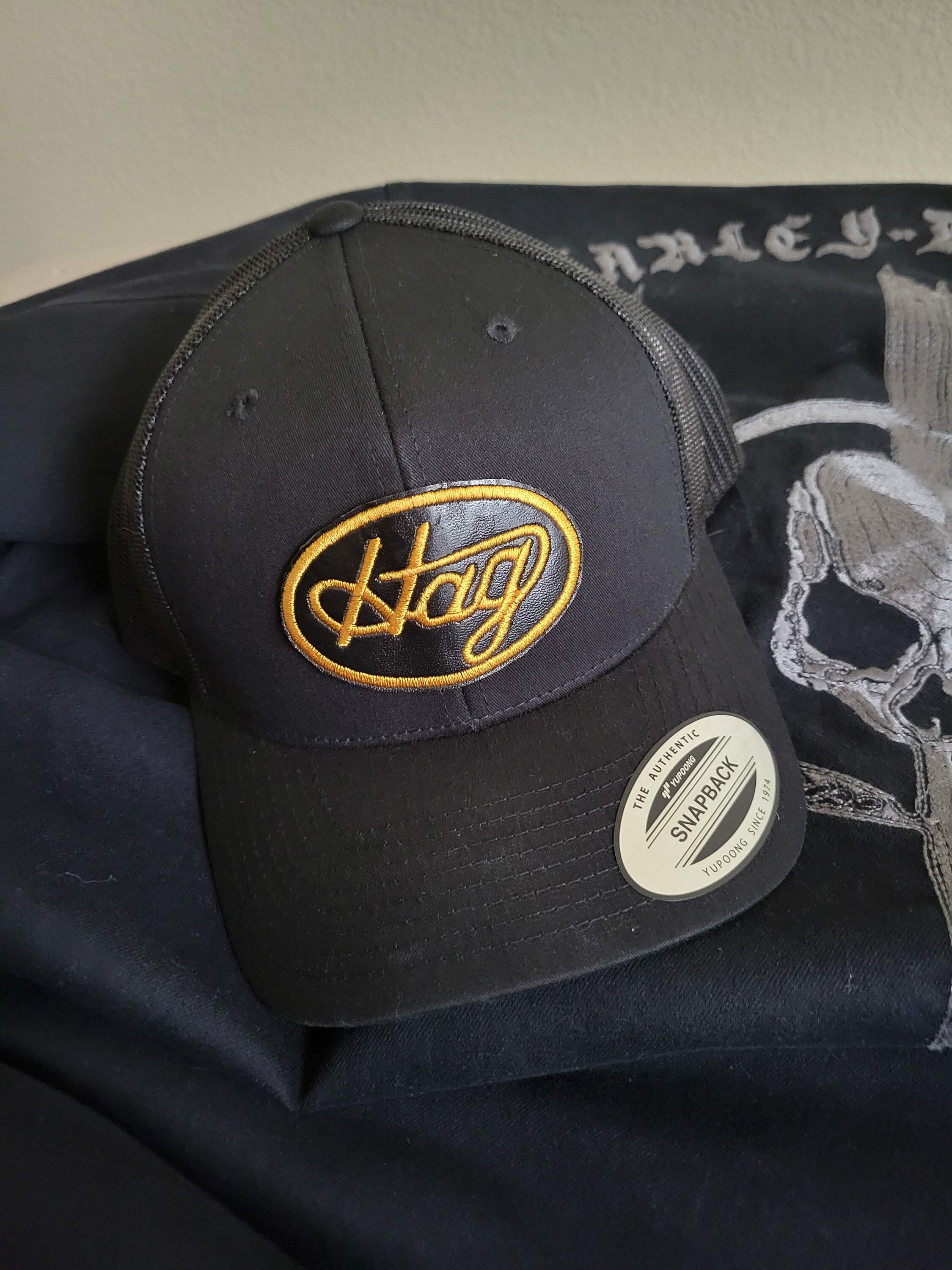 Merle Haggard the hag Trucker Hat With Leatherette Patch. Look Great ...