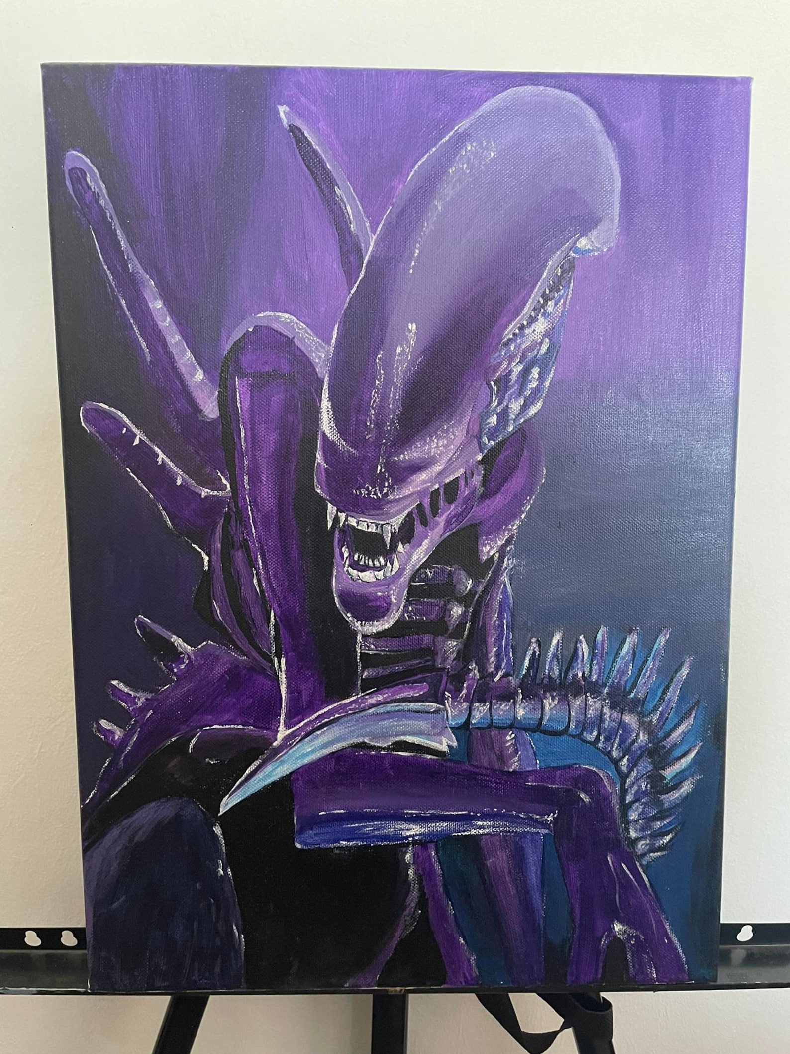 The Xenomorph Acrylic Painting - Etsy