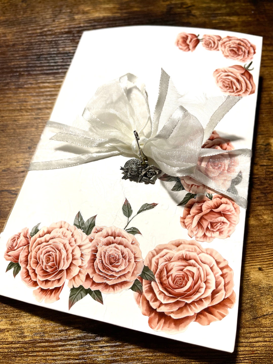 Rose Theme Journal, Flower Journal - Etsy