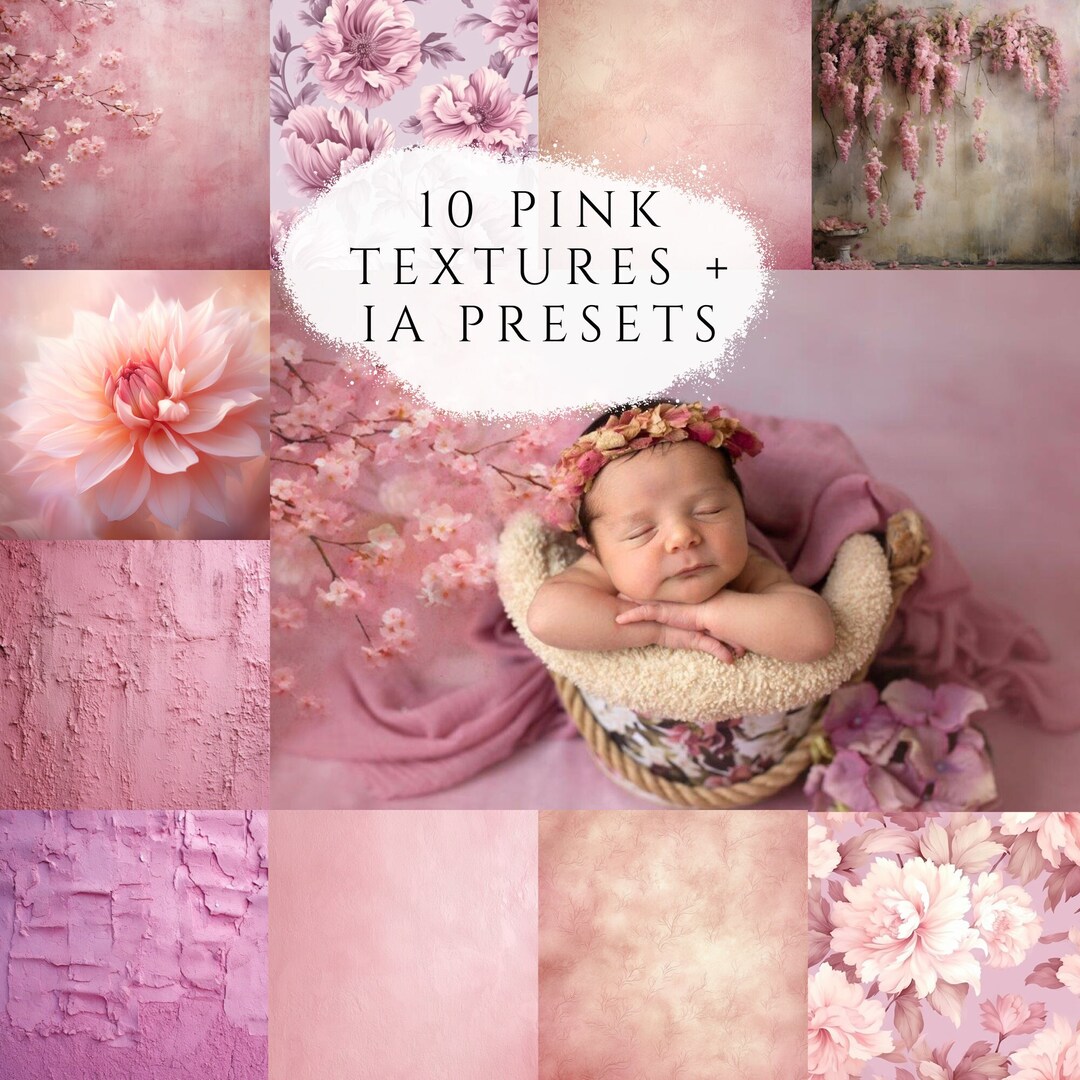 Pink Textures 10x - Etsy