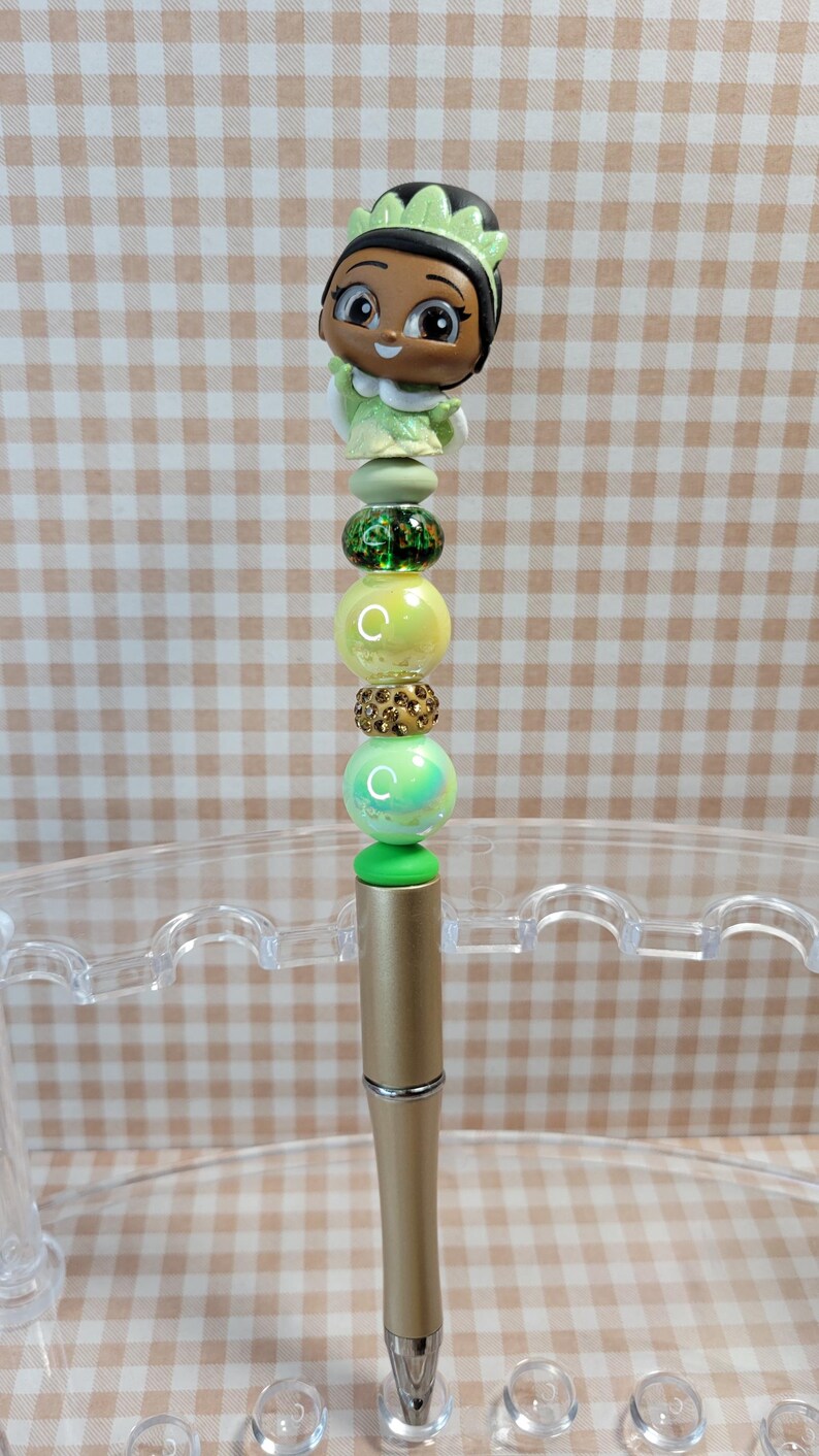 Princess Inspired Doorable Beadable Pens, Snow White, Aura, Tiana ...