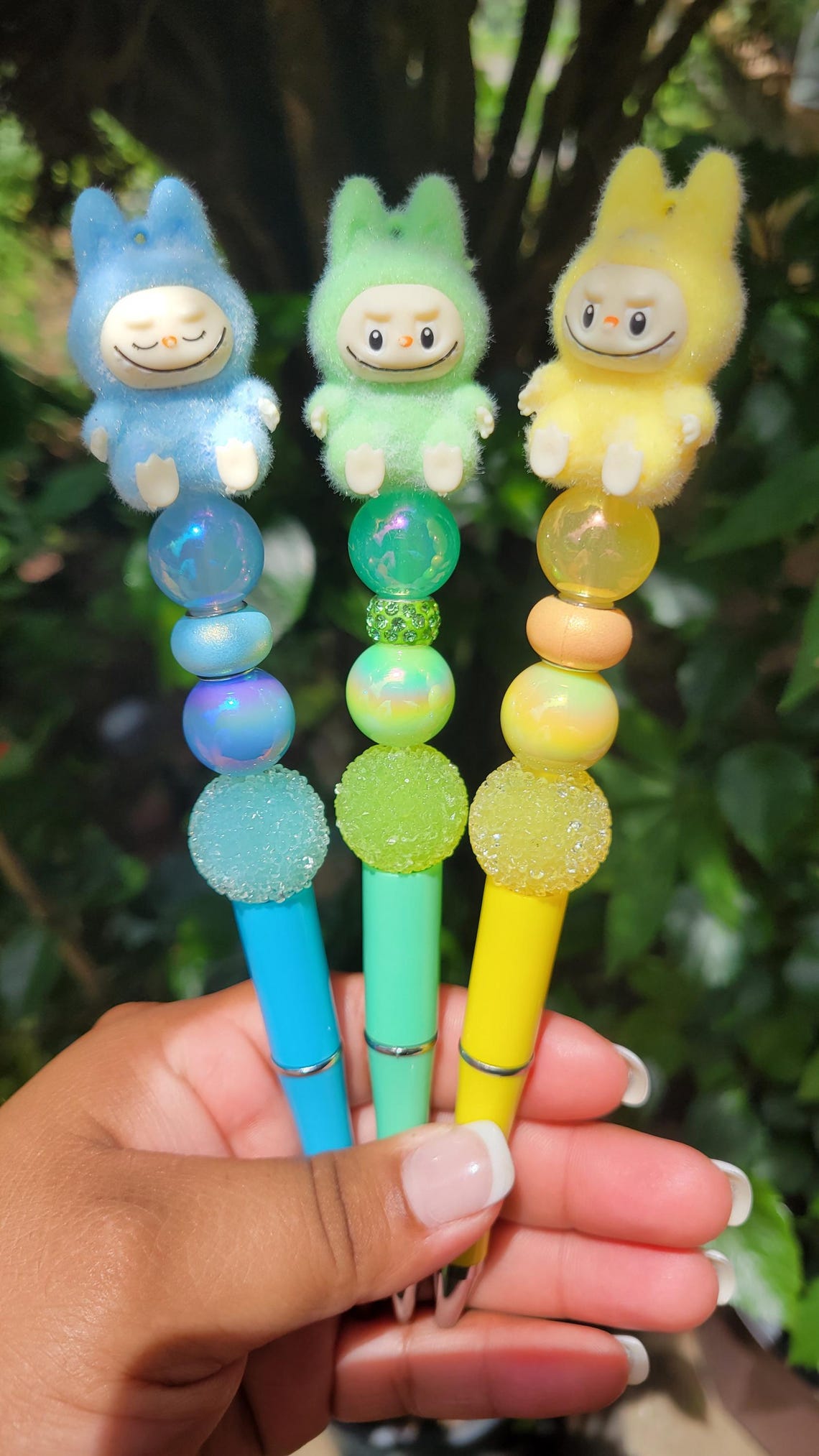 Labubu Inspired Handmade Beaded Pens, Cute Pens, Adorable, Aesthetic ...