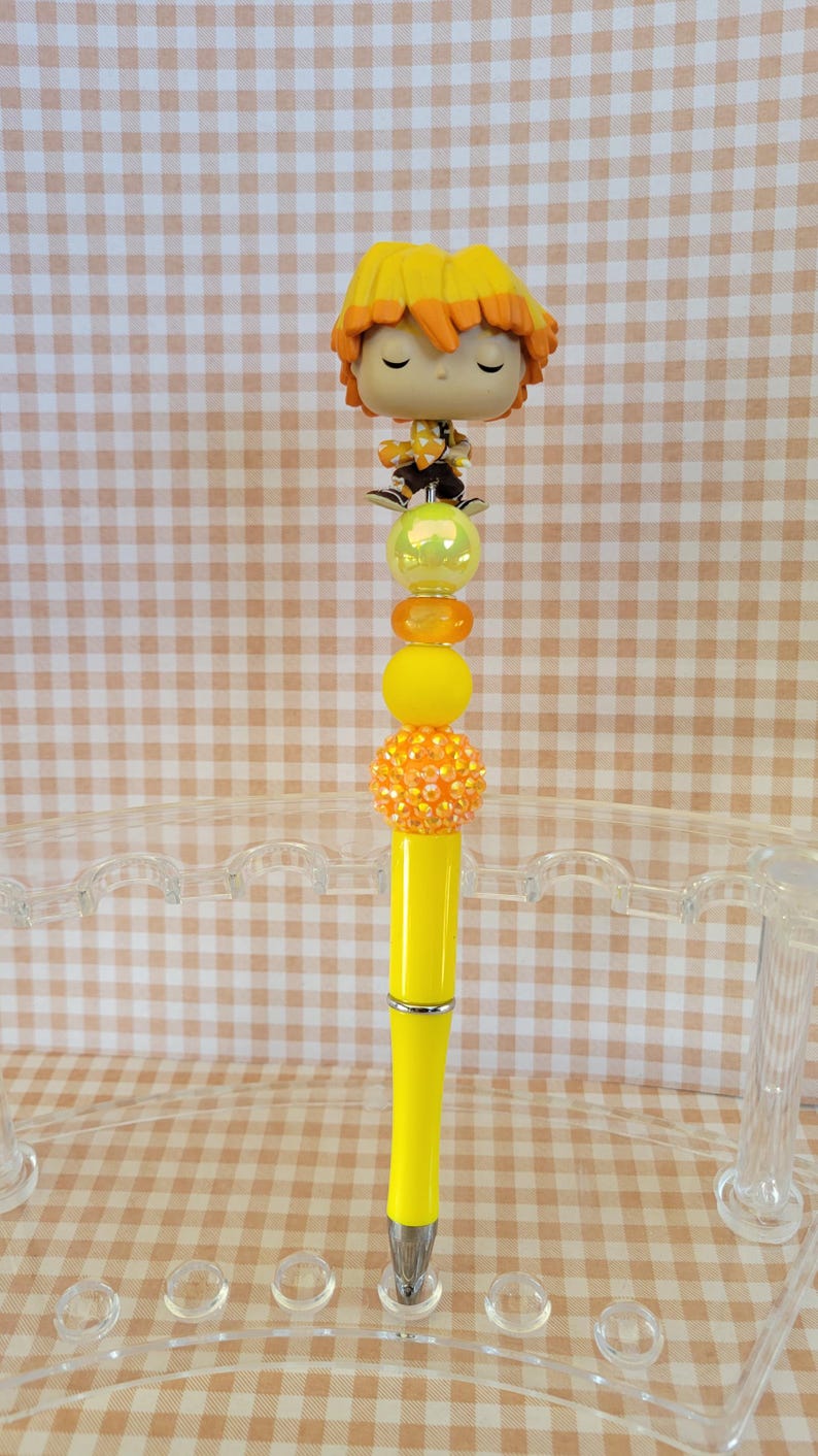 Character Custom Beaded Pens, Zenitsu,nezuko, Tanjiro, Inosuke, Tengen ...