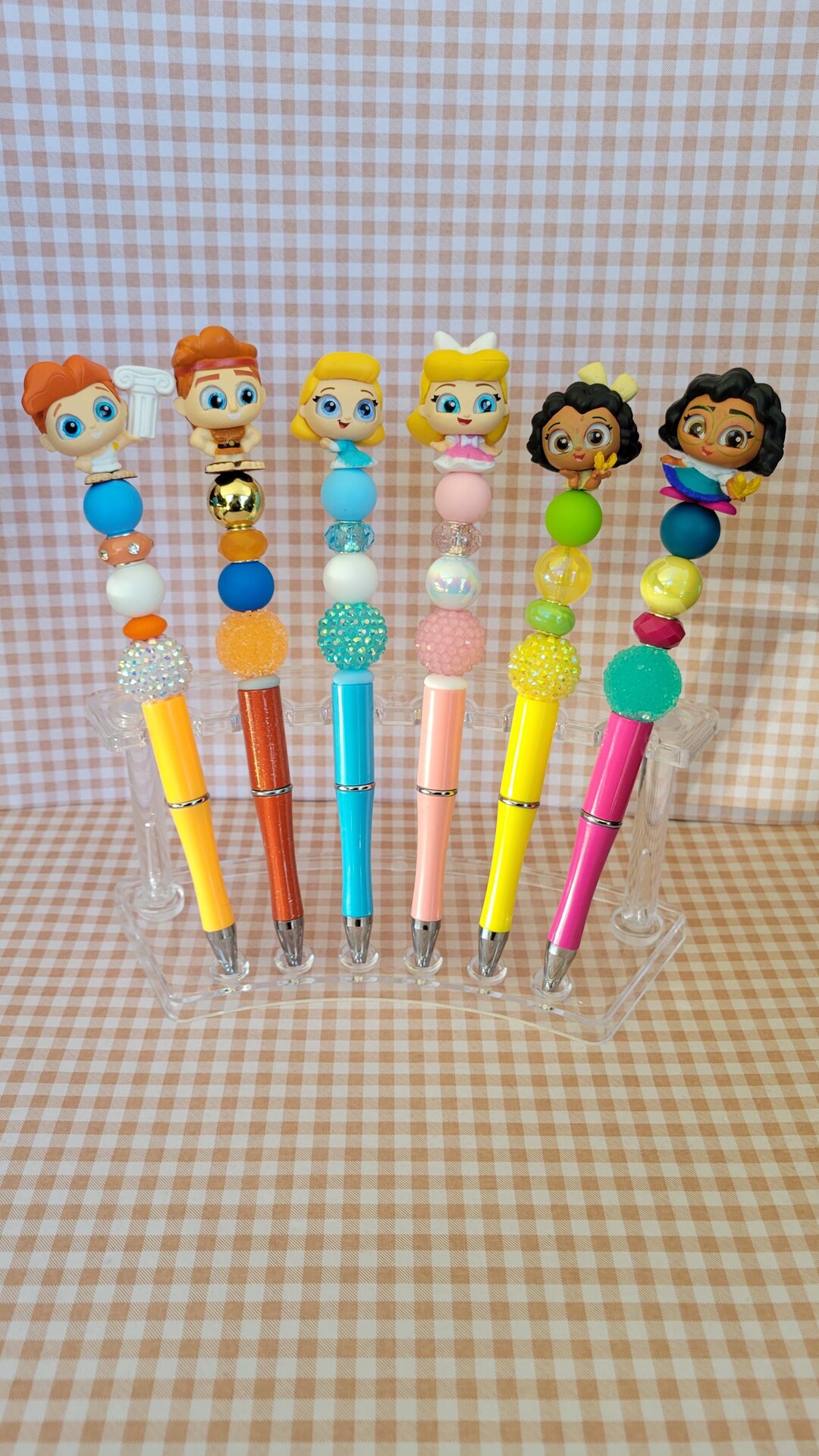Adoorable Custom Beaded Pens Hercules, Cinderella, Mirabel,remember ...