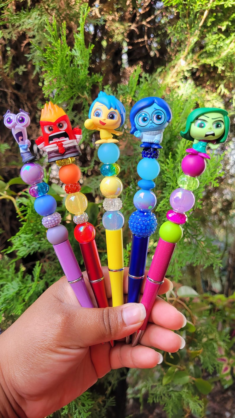 Character Doorable Inspired Beaded Pens, Inside Out Inspired Pens ...