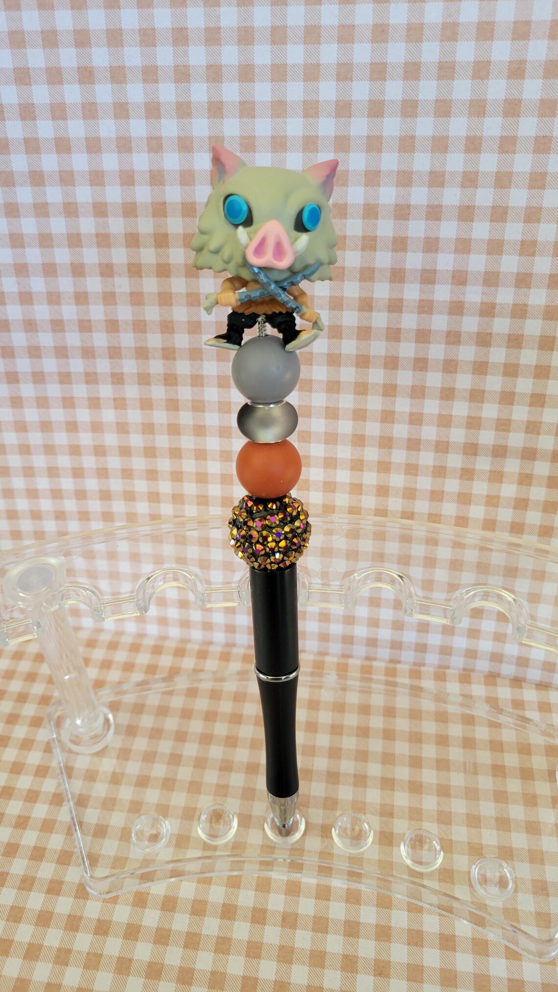 Character Custom Beaded Pens, Zenitsu,nezuko, Tanjiro, Inosuke, Tengen ...