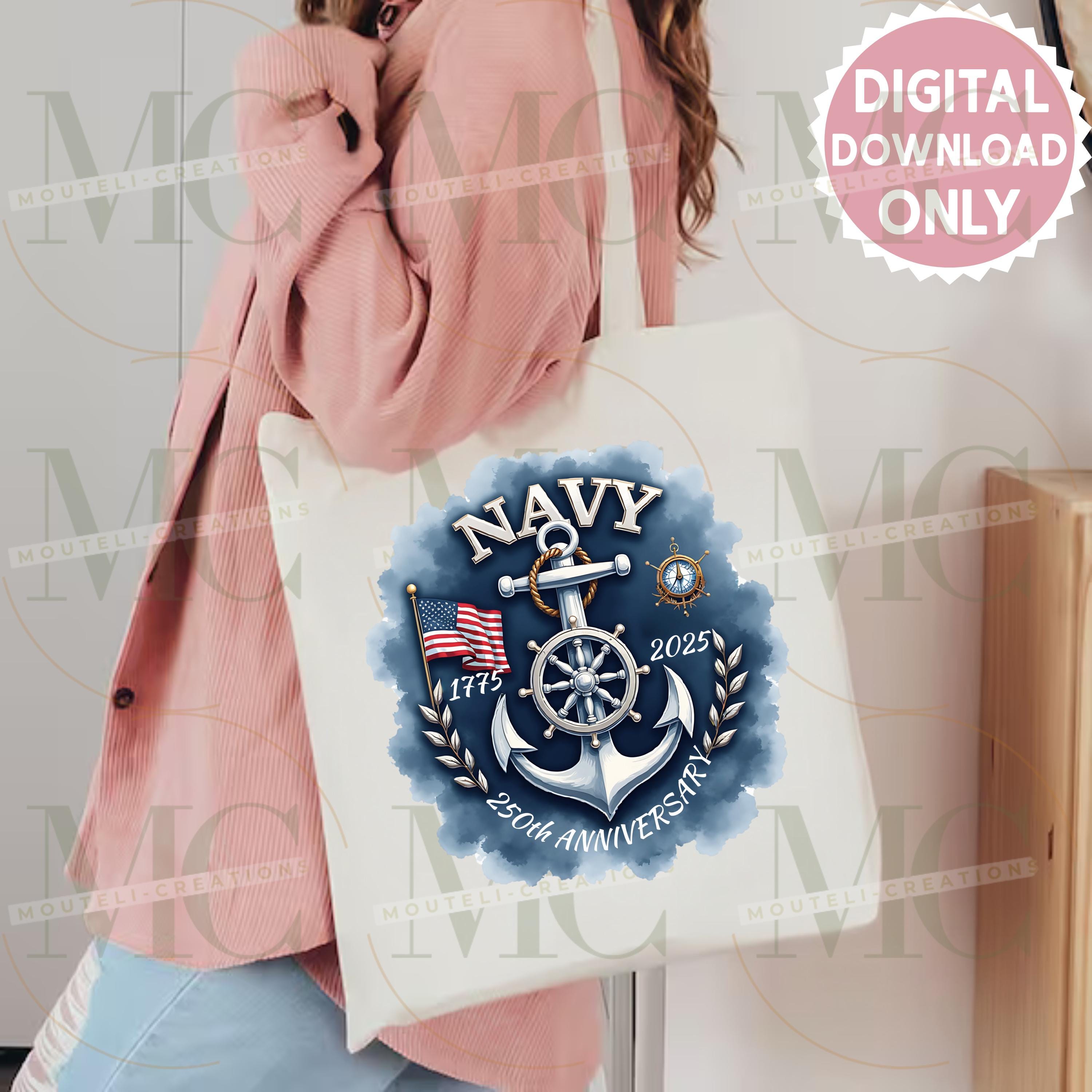 Navy 1775–2025 Anniversary PNG/250 Years Navy Celebration Clipart ...