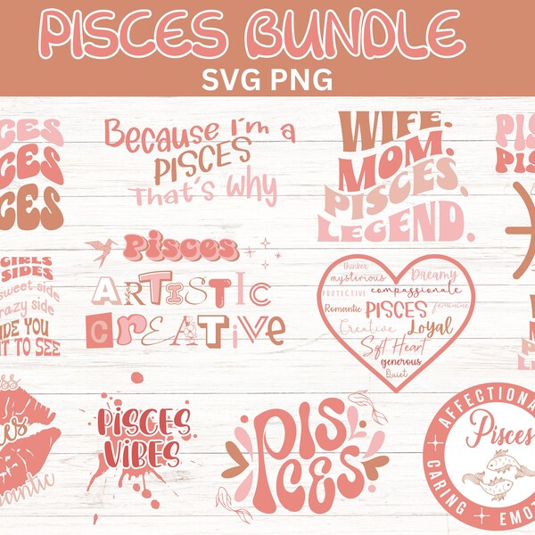 Pisces Girl Svg - Etsy