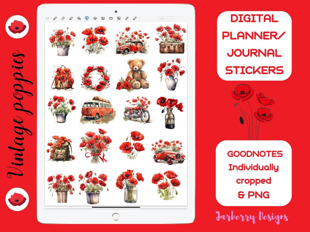 Poppy Flowers Goodnotes Png Lest We Forget Png Goodnotes Remembrance ...