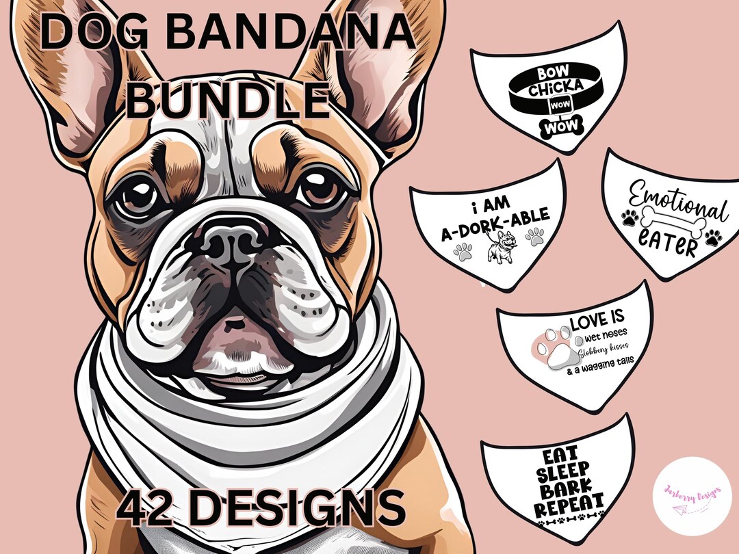 Dog Bandana SVG Bundle Digital Download Cricut Svg for Dog Shirt Gift ...