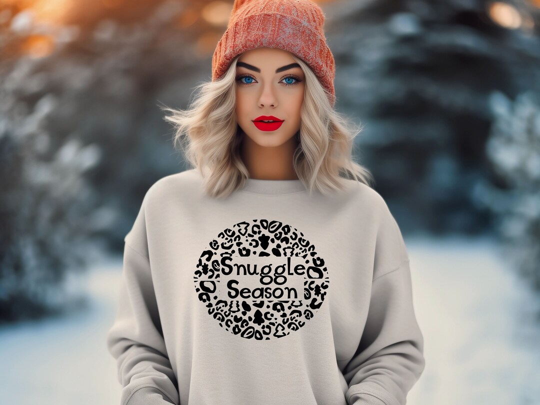 Snuggle Season Leopard SVG Winter Seasonal Holidays Christmas ...