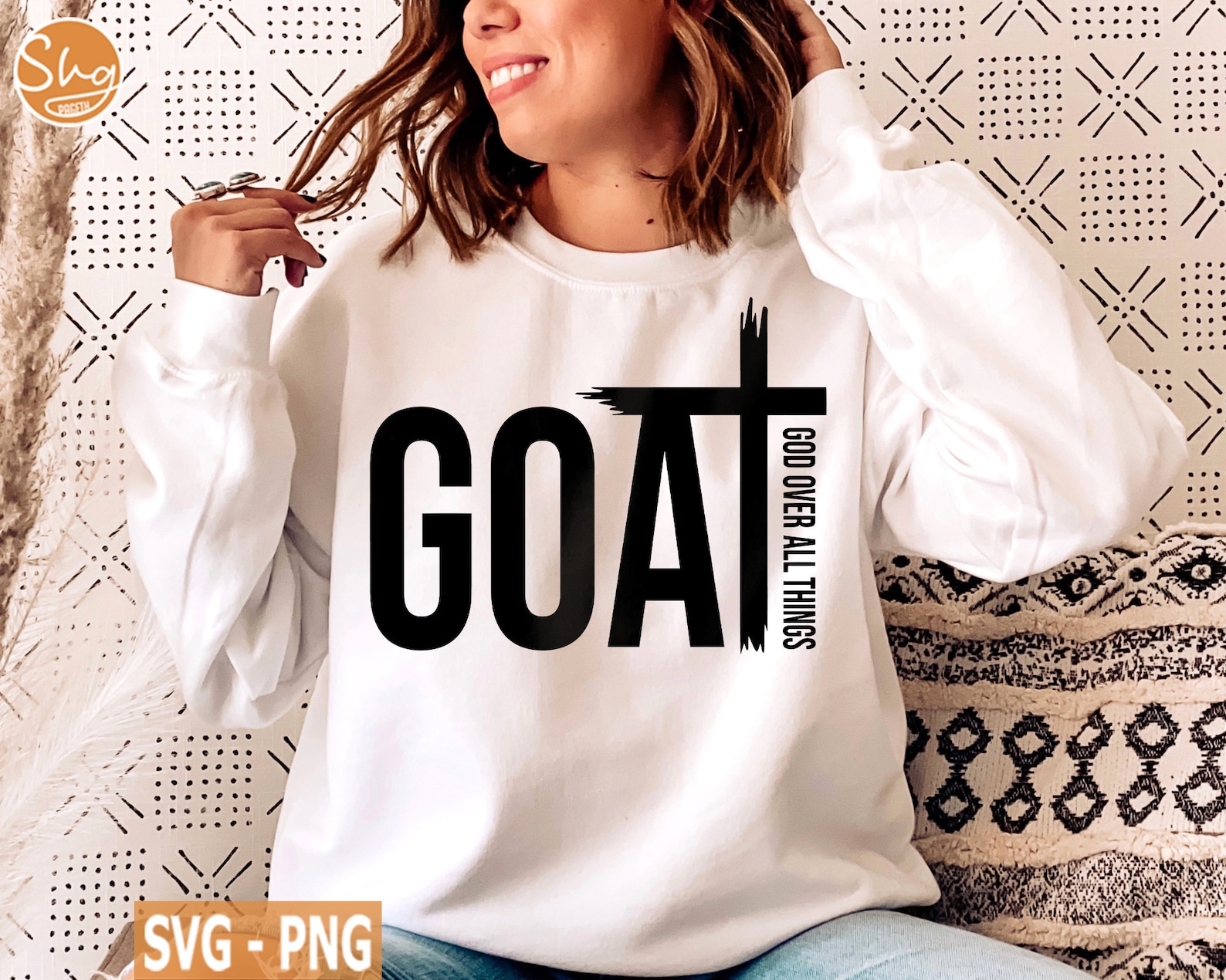 Goat Svg, God Over All Things Svg, Jesus Svg, Christian Svg, Jesus ...