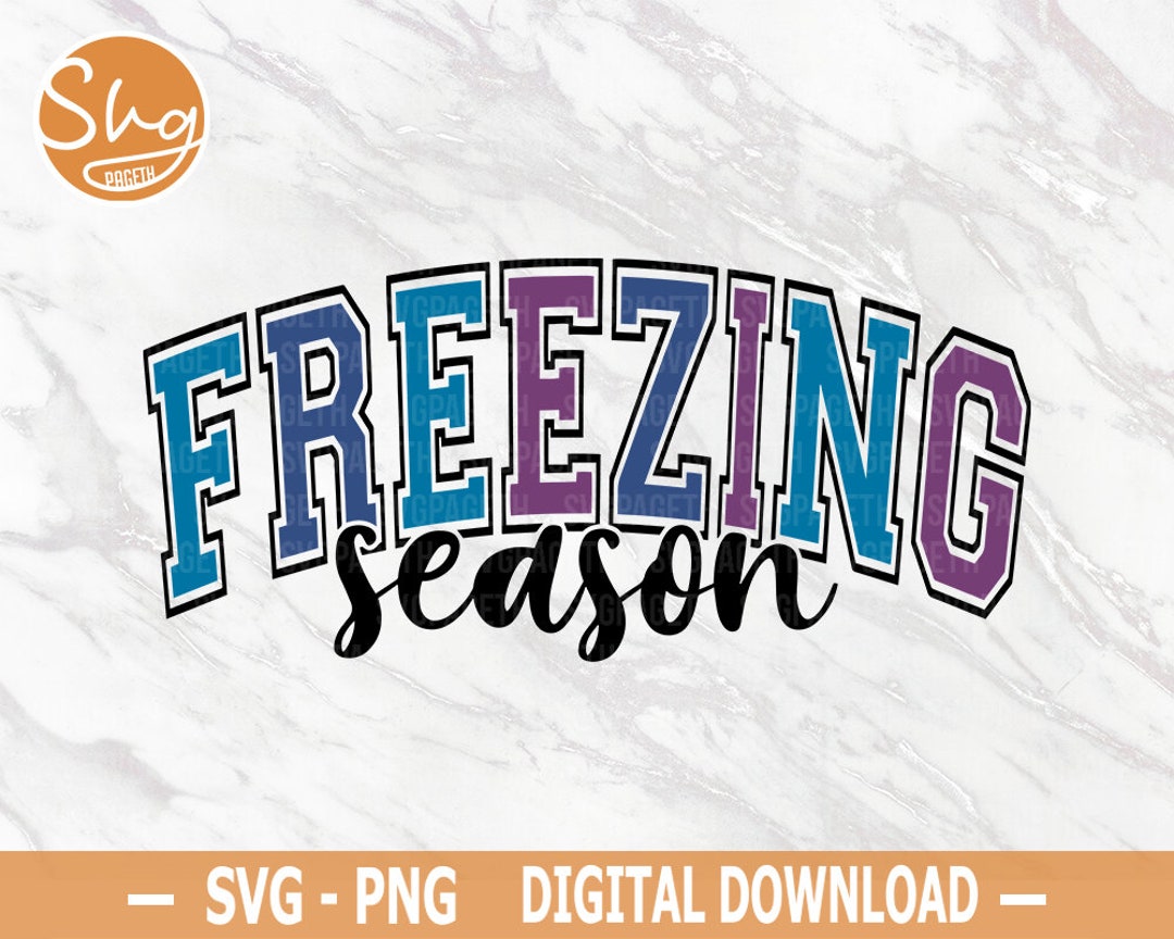 Freezing Season Svg Winter Svg Merry Christmas Svg - Etsy