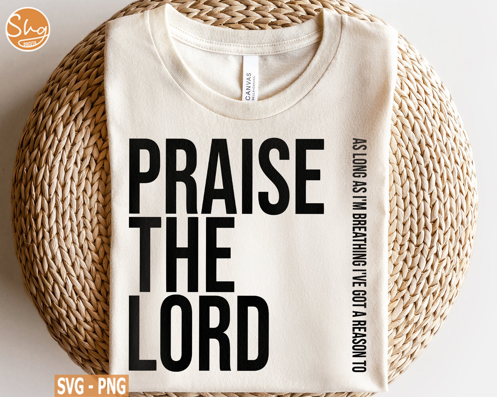 Retro Christian Praise SVG, as Long as I'm Breathing, Praise the Lord ...