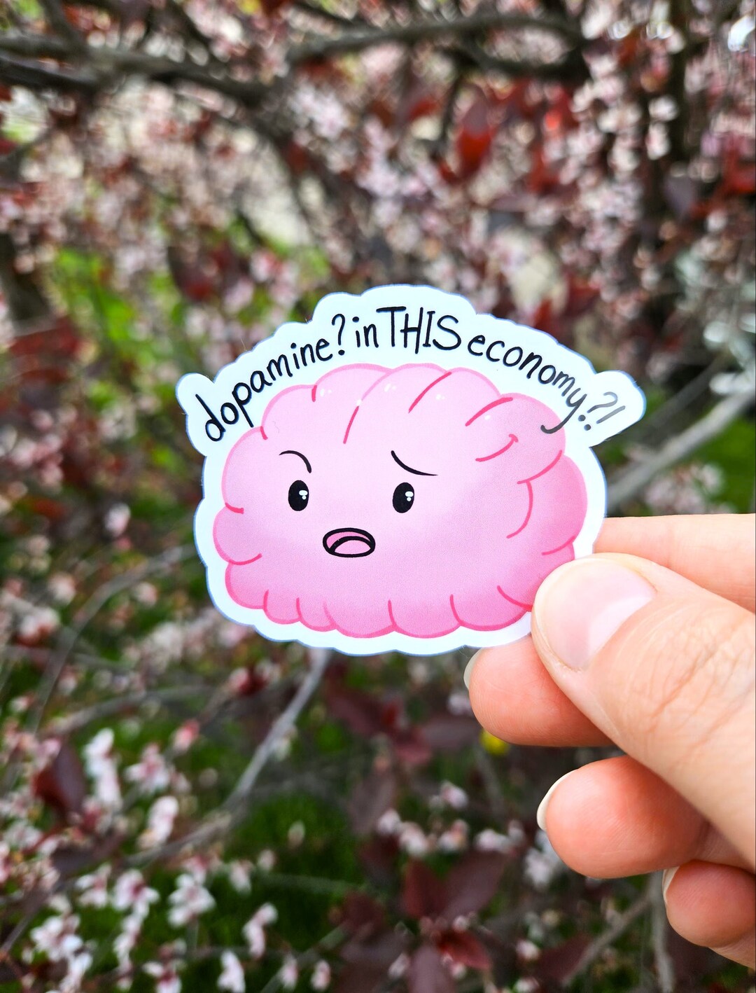 Dopamine Brain Vinyl Sticker: Funny Mental Health Meme - Etsy UK