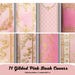 71 Gilded Pink Book Covers, Printable, Decorative, Gilded, Book Covers ...