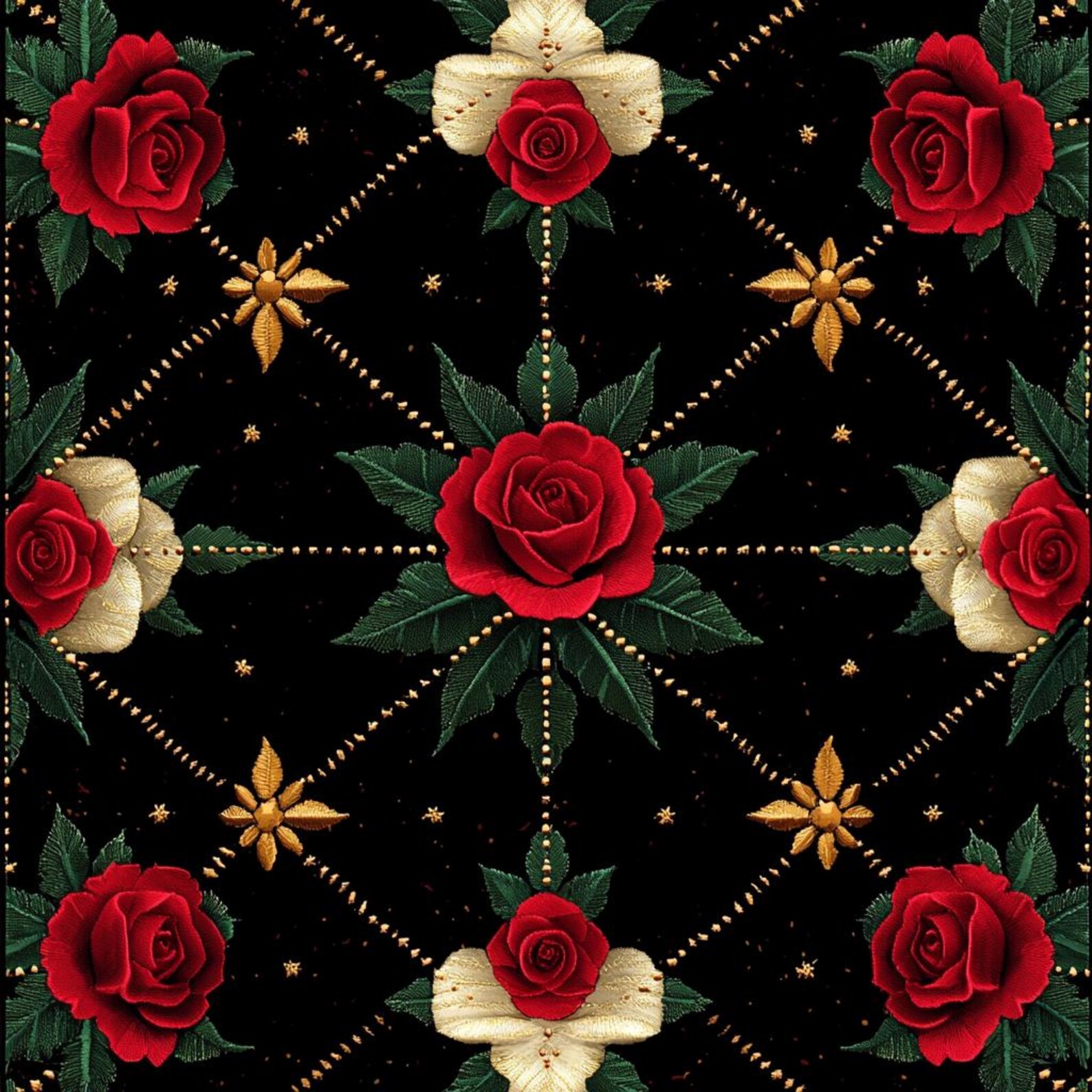 Queen of Hearts Digital Paper, Royal Heart Patterns With Harlequin ...