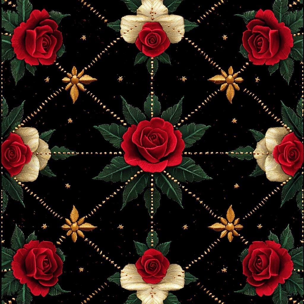 Queen of Hearts Digital Paper, Royal Heart Patterns With Harlequin ...