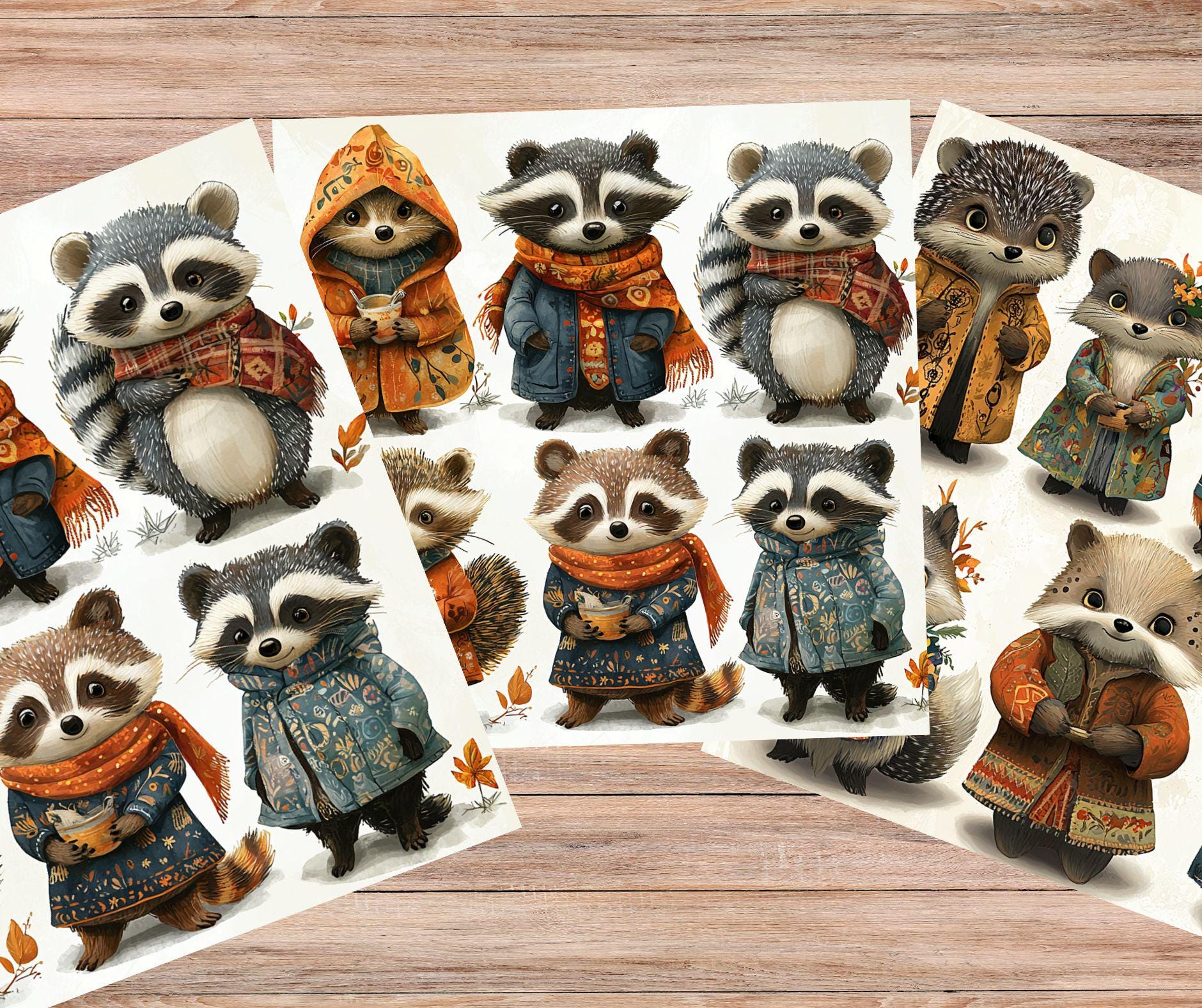 Animal Paper Dolls Set Fussy Cut for Puppet Theater Kit, Instant Fun ...