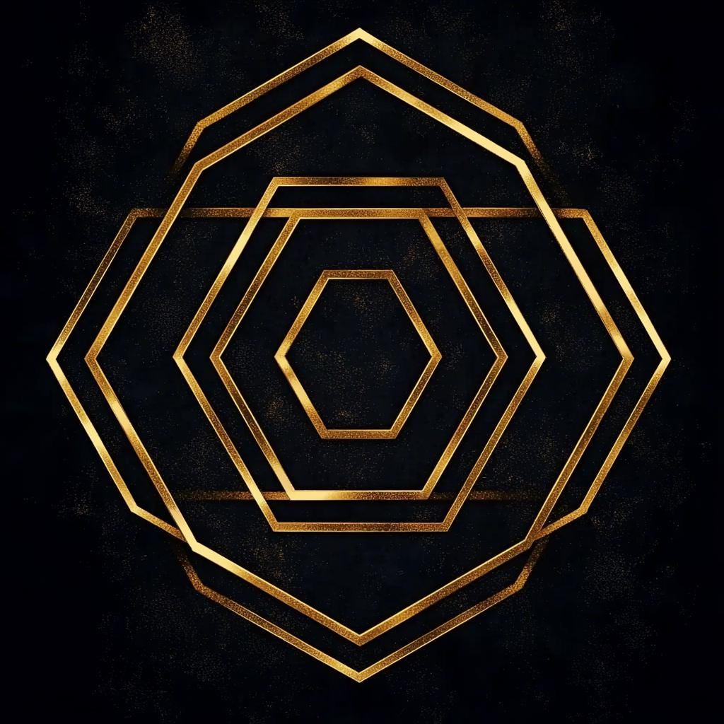 Gold Sacred Geometry Clipart, Universe Geometric Designs in PNG Format With Gold Foil Textures ...