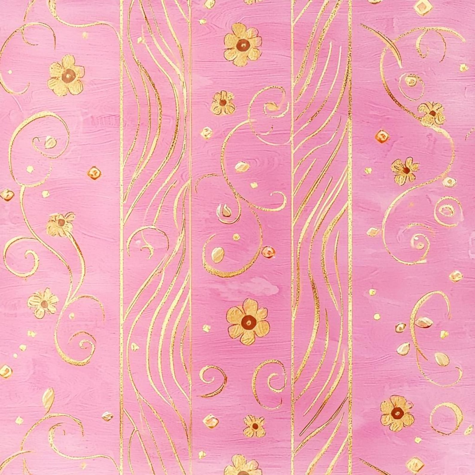 71 Gilded Pink Book Covers, Printable, Decorative, Gilded, Book Covers ...