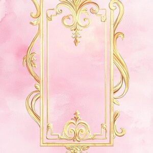 71 Gilded Pink Book Covers, Printable, Decorative, Gilded, Book Covers ...