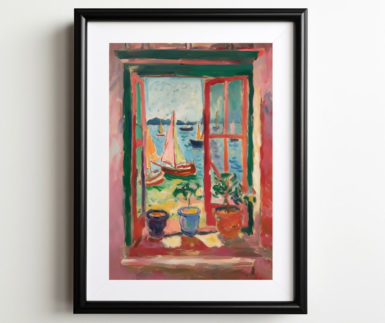 Henri Matisse Open Window | Fauvism Painting | Modern Colorful Poster ...