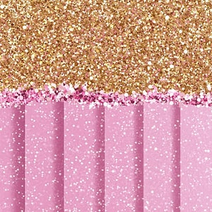 72 Pink Glam Edge Backgrounds - Digital Paper With Metallic Textures ...