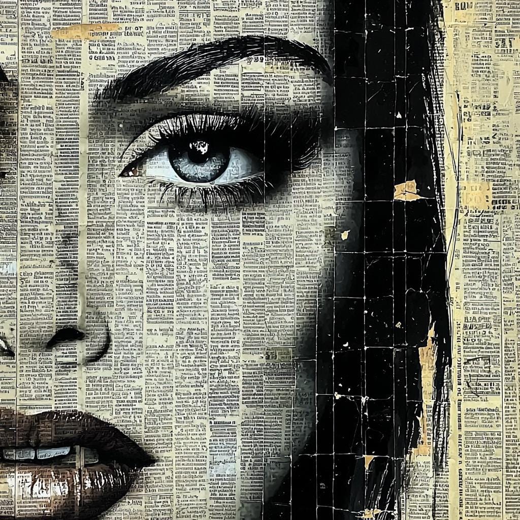 Pop Art Collage Paper, Retro Vintage Collage, Magazines Ephemera ...