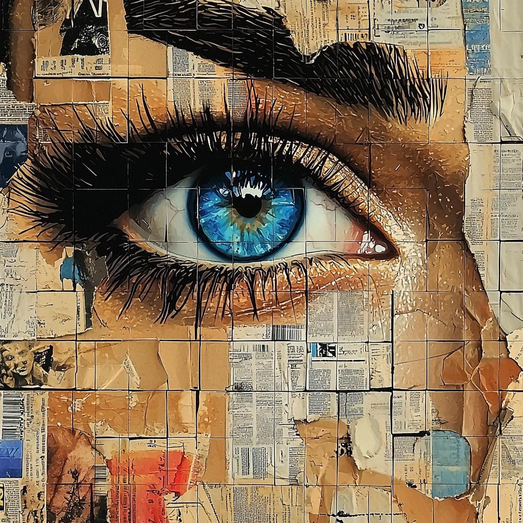 Pop Art Collage Paper, Retro Vintage Collage, Magazines Ephemera ...