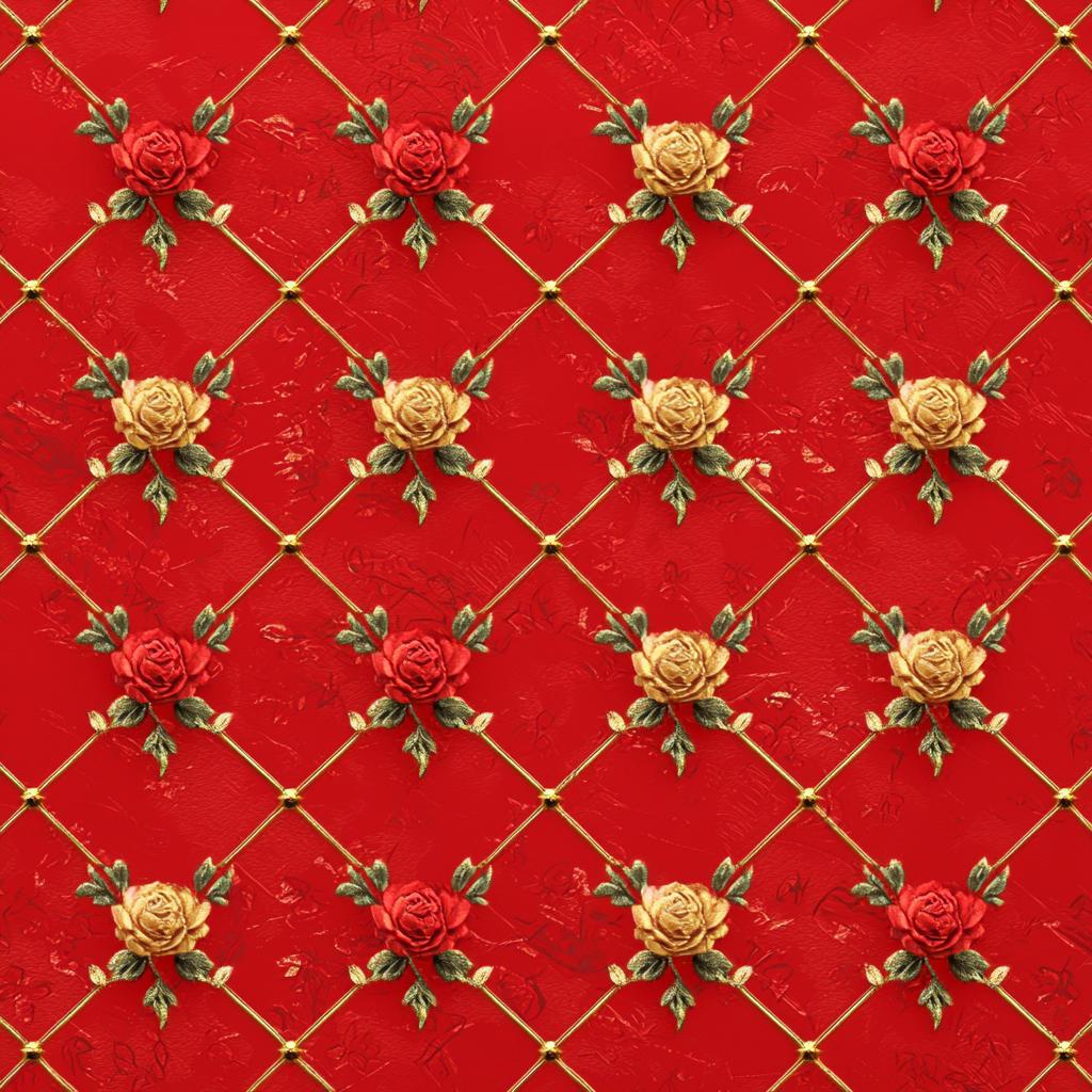 Queen of Hearts Digital Paper, Royal Heart Patterns With Harlequin ...