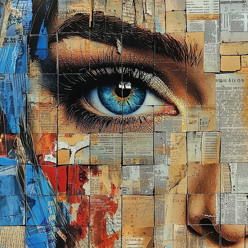 Pop Art Collage Paper, Retro Vintage Collage, Magazines Ephemera ...