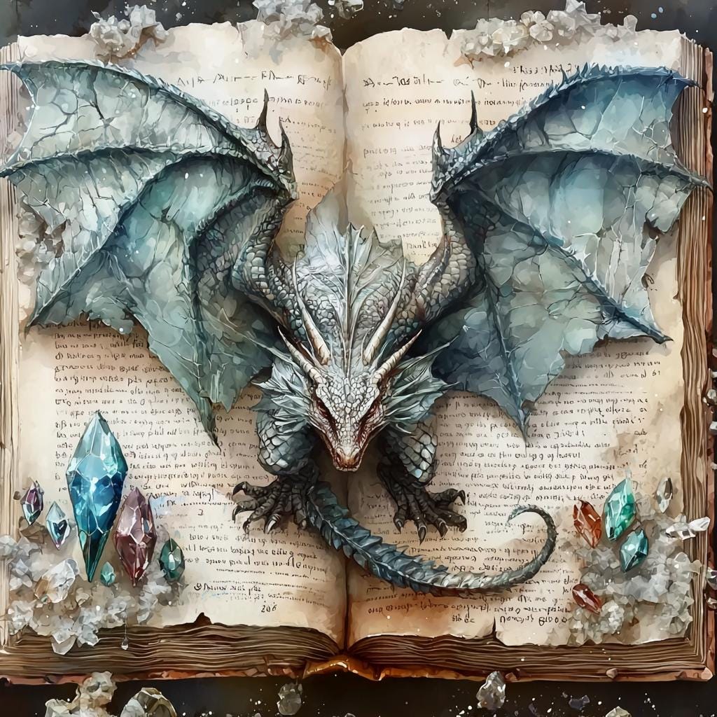 Vintage Dragon Junk Journal, Dragon Queen Journal Kit, Dragon Scales ...