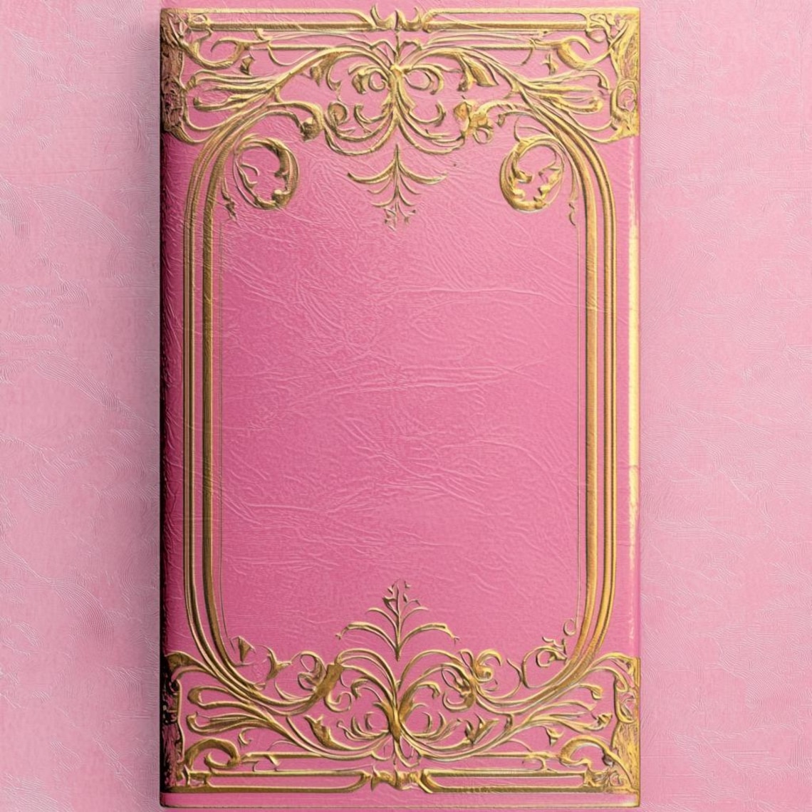 71 Gilded Pink Book Covers, Printable, Decorative, Gilded, Book Covers ...