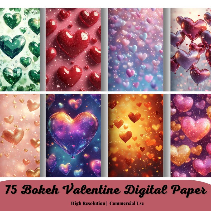 Bokeh Heart Hearts - Etsy