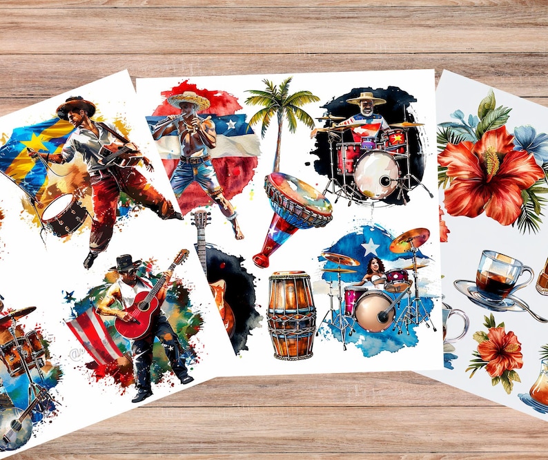 Puerto Rico Fussy Cut, Png Graphics, Puerto Rico Vibes, Summer Clipart ...