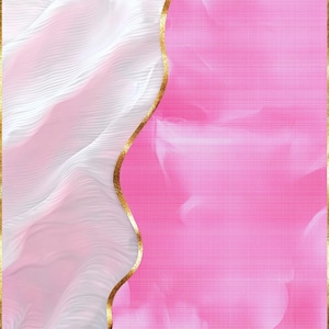 72 Pink Glam Edge Backgrounds - Digital Paper With Metallic Textures ...