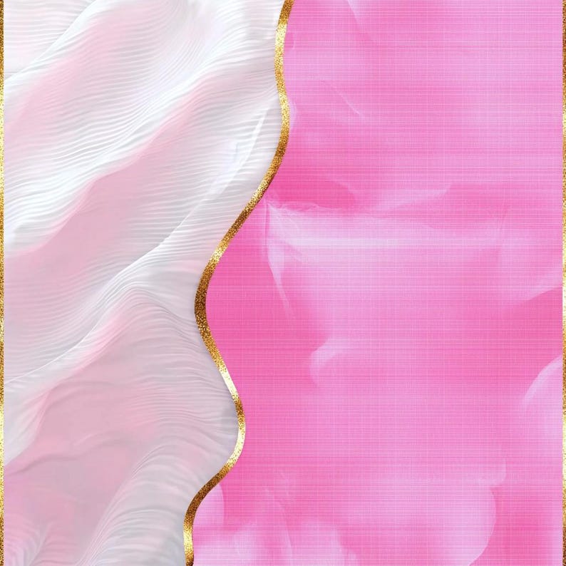 72 Pink Glam Edge Backgrounds - Digital Paper With Metallic Textures ...