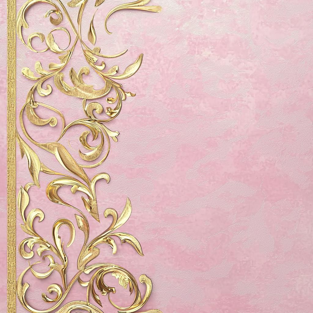 71 Gilded Pink Book Covers, Printable, Decorative, Gilded, Book Covers ...