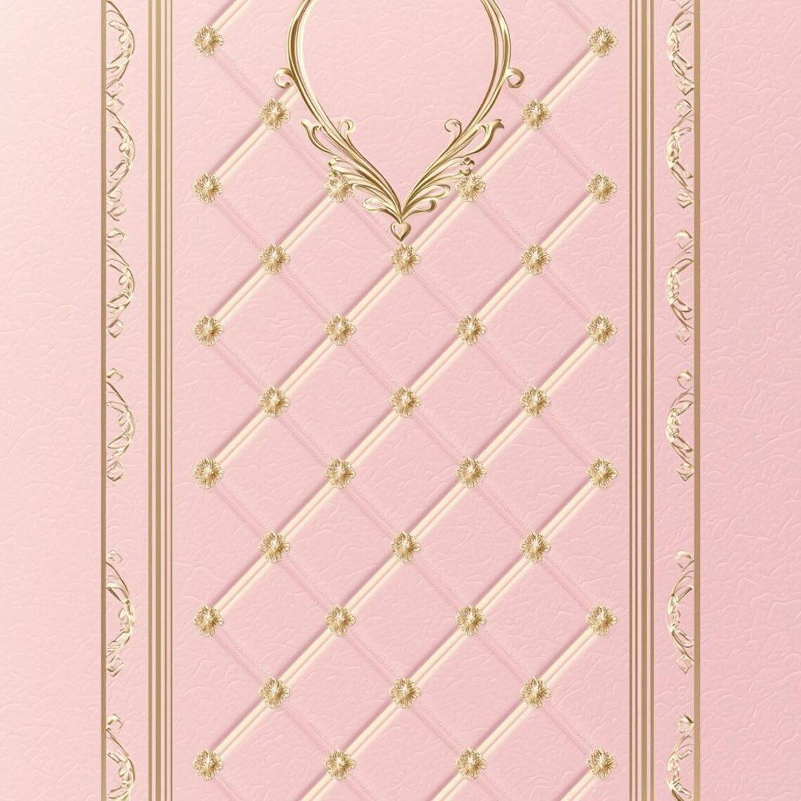 71 Gilded Pink Book Covers, Printable, Decorative, Gilded, Book Covers ...