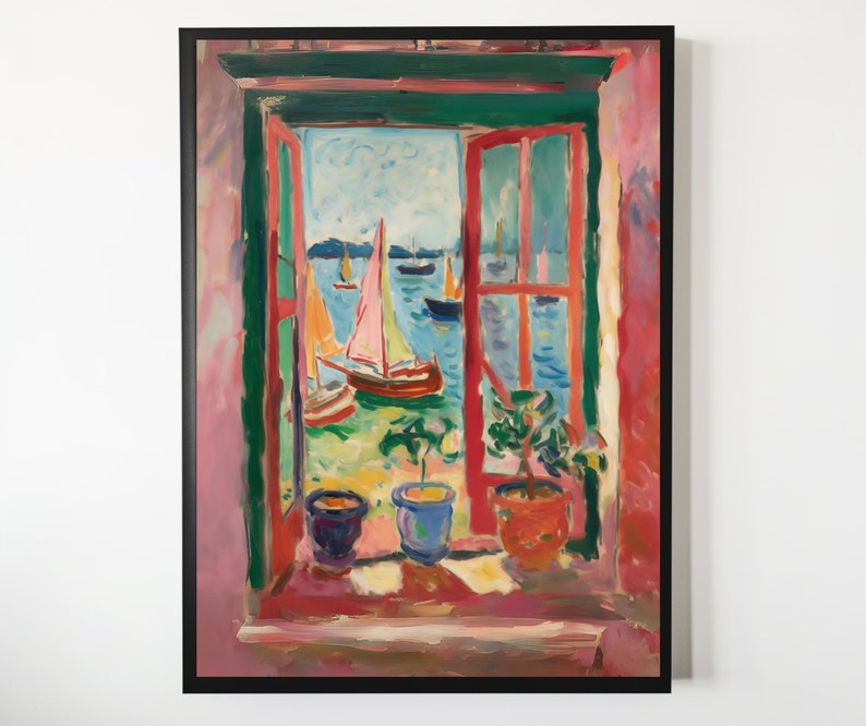 Henri Matisse Open Window | Fauvism Painting | Modern Colorful Poster ...