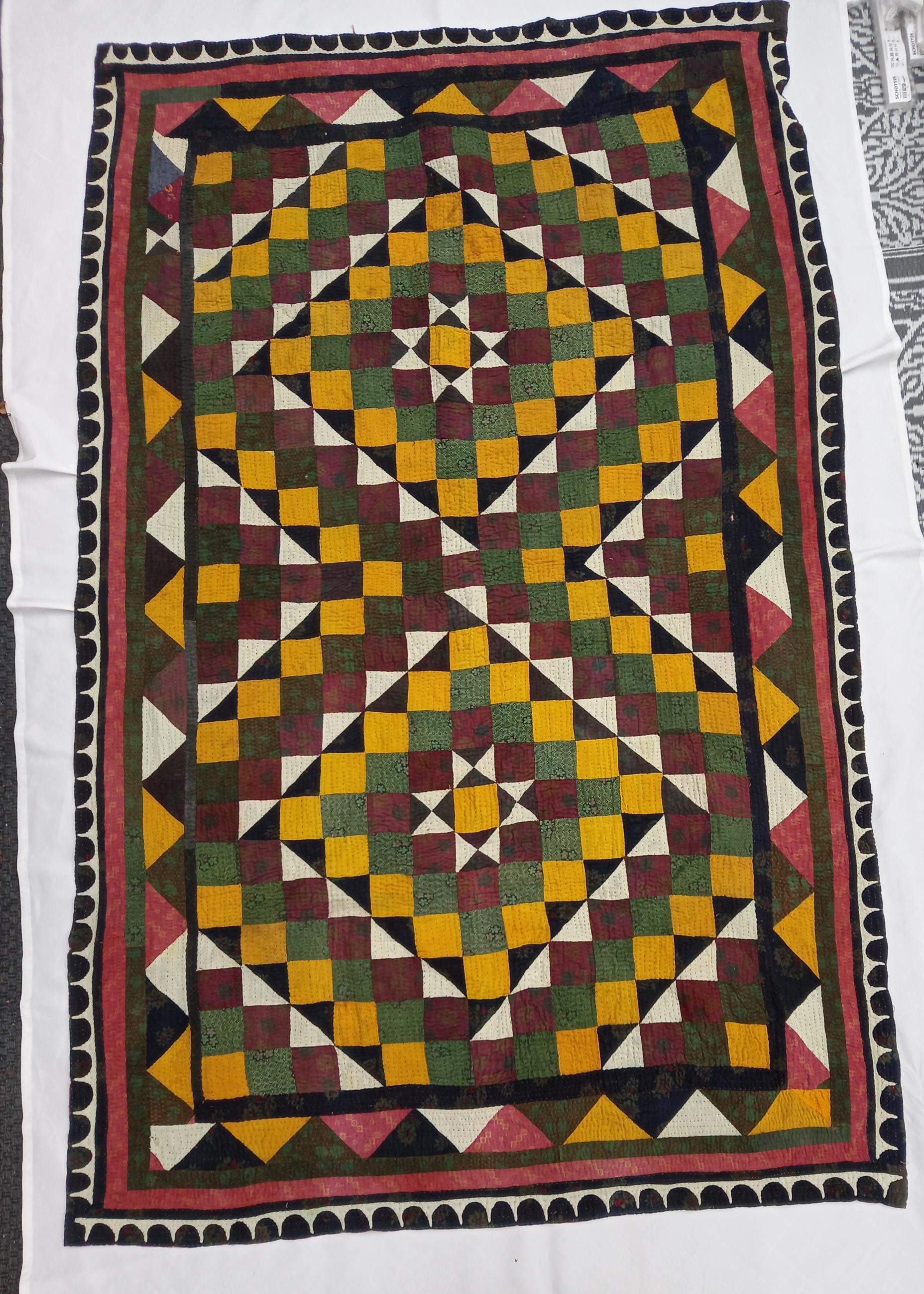 Lovely Old Ralli Quilt Fom North India 195x 120cm - Etsy